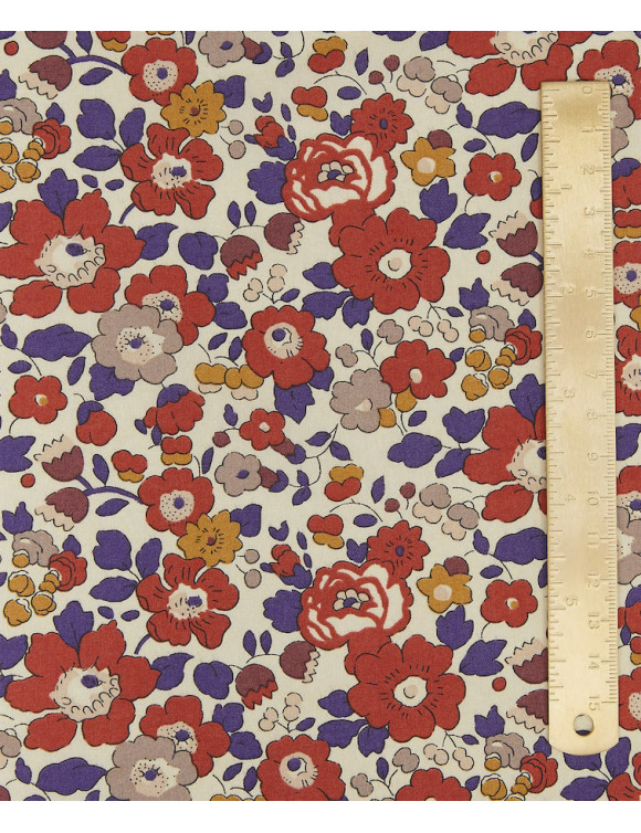 Betsy Liberty Fabrics - red purple