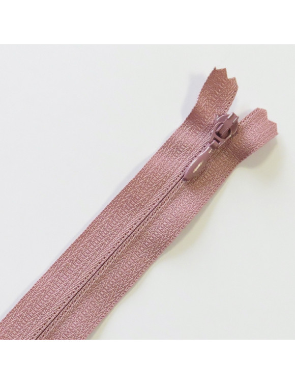 Zipper invisible YKK closed-end - old rose 25 cm