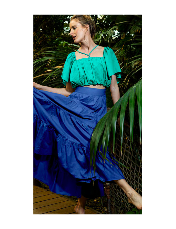 Cotton Lux poplin - cobol blue