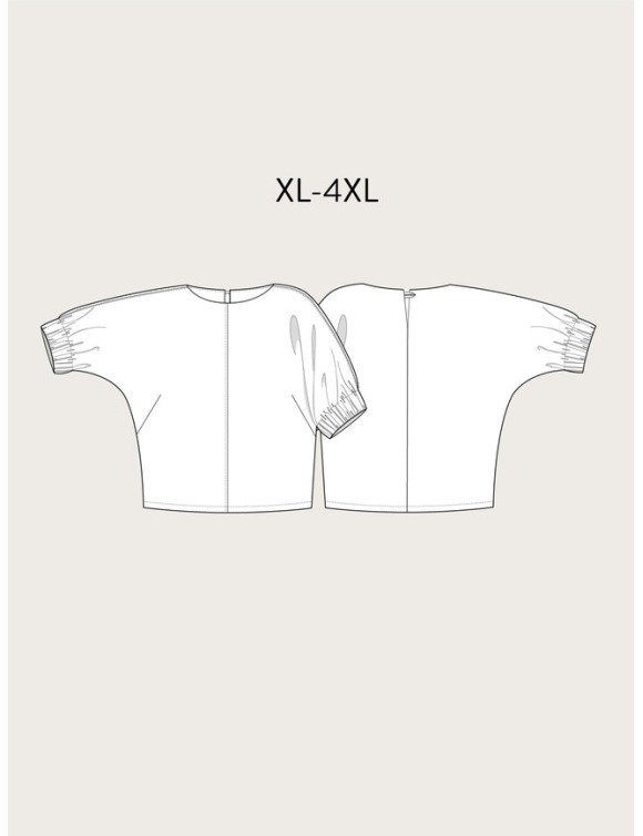 The Assembly Line sewing pattern: Cuff top