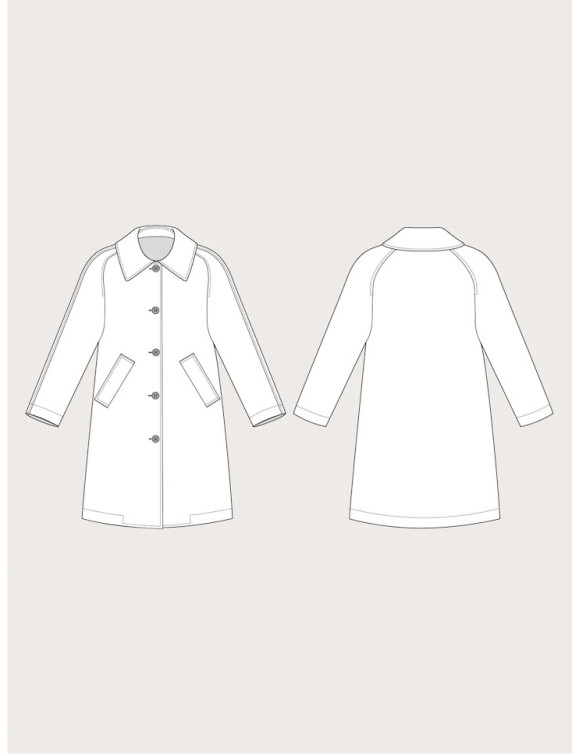 The Assembly Line sewing pattern: Car coat / cottoncoat XS-3XL