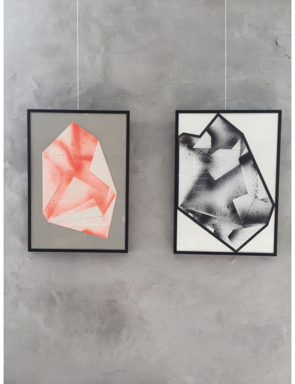 Camilla Bendix original art "Folding Texture 1"